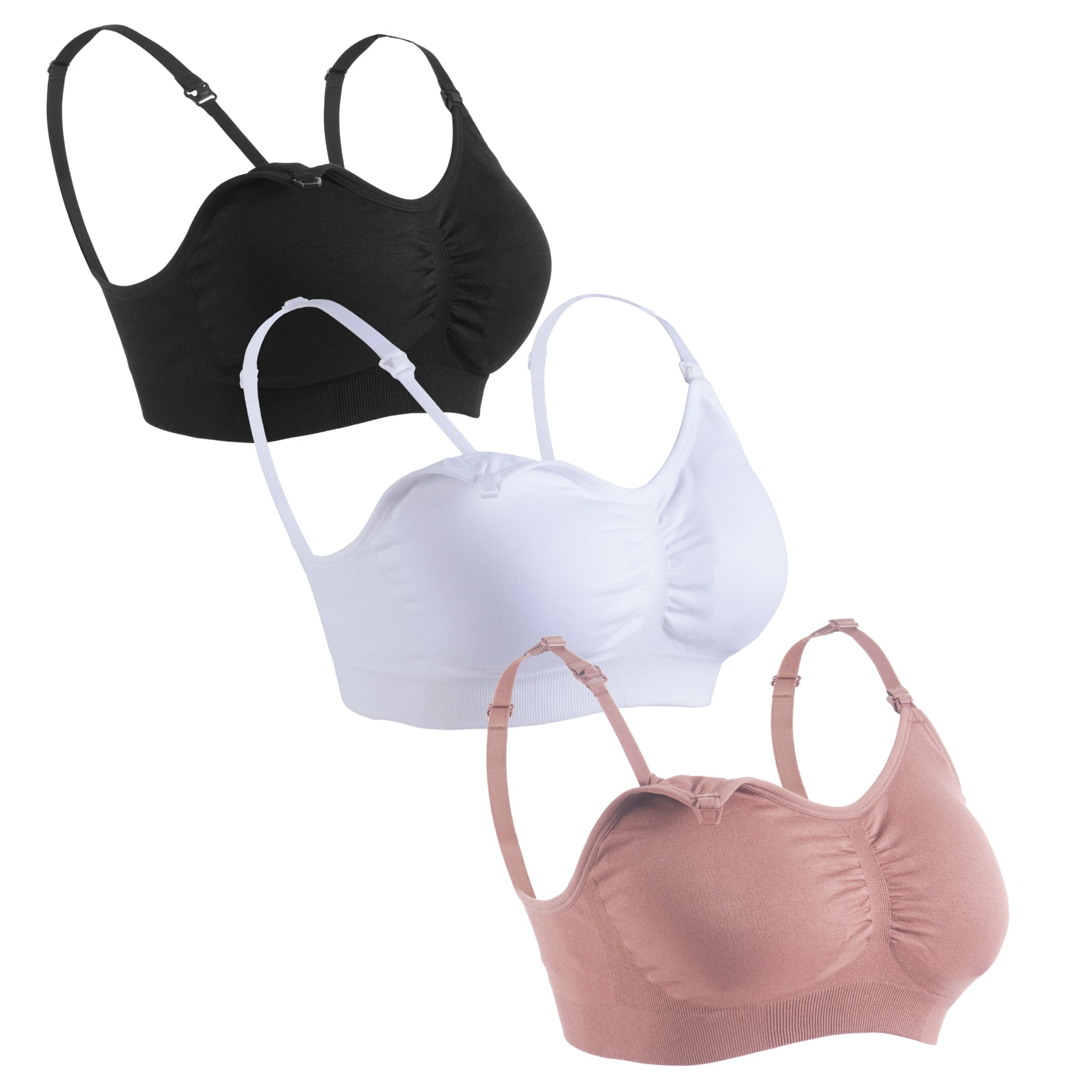 Under Control Women’s Adult Classic Fit Nursing Bra, 3 Pack Bras ...