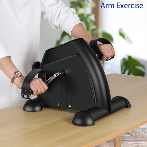 Under Desk Bike Pedal Exerciser Mini Exercise Bike for Arm/Leg Exercise ...