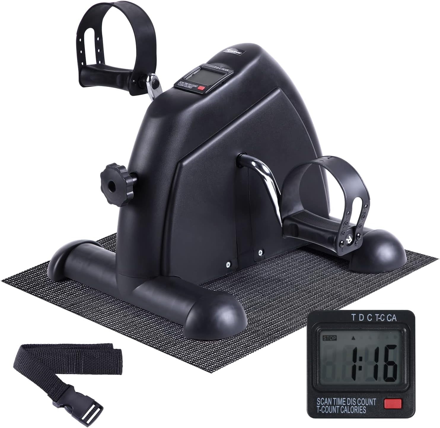 Under Desk Bike Pedal Exerciser, Mini Exercise Bike Portable Peddler ...