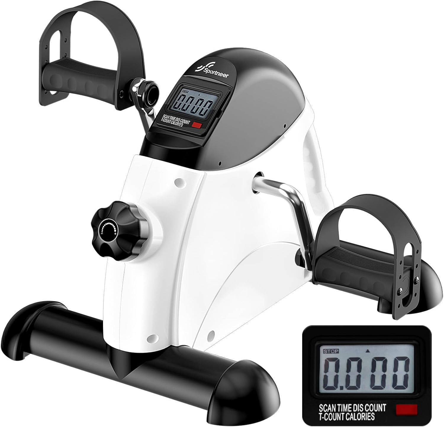 Under Desk Bike Pedal Exerciser, Mini Exercise Bike Portable Peddler ...