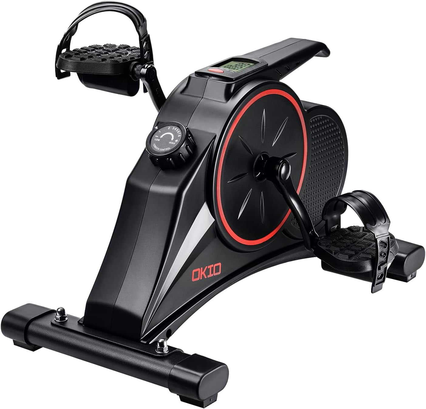 Under Desk Bike Pedal Exerciser,Portable Magnetic Mini Exercise Bike ...
