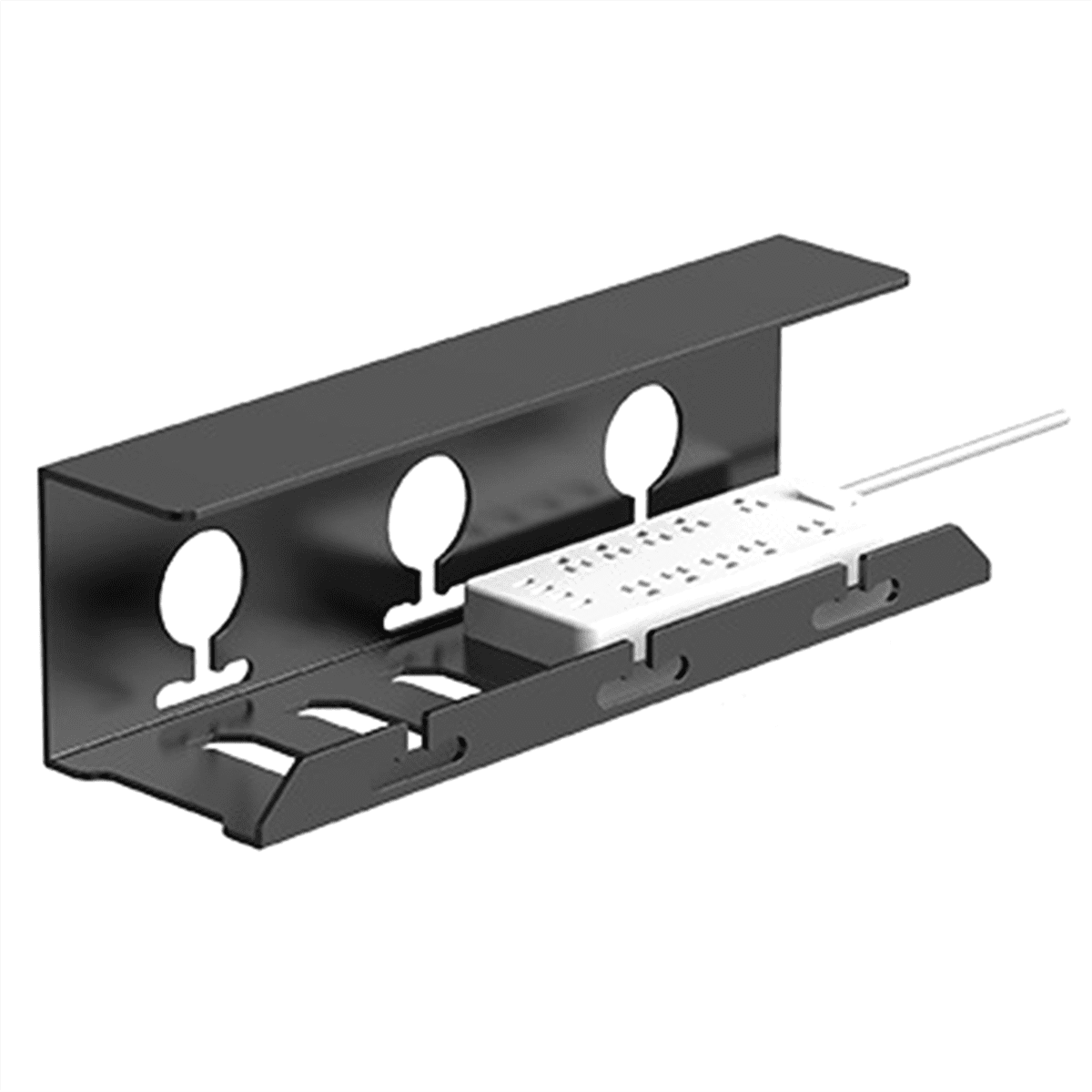 Under Desk Cable Management Metal Cable Tray Under Desk with Clamp ...