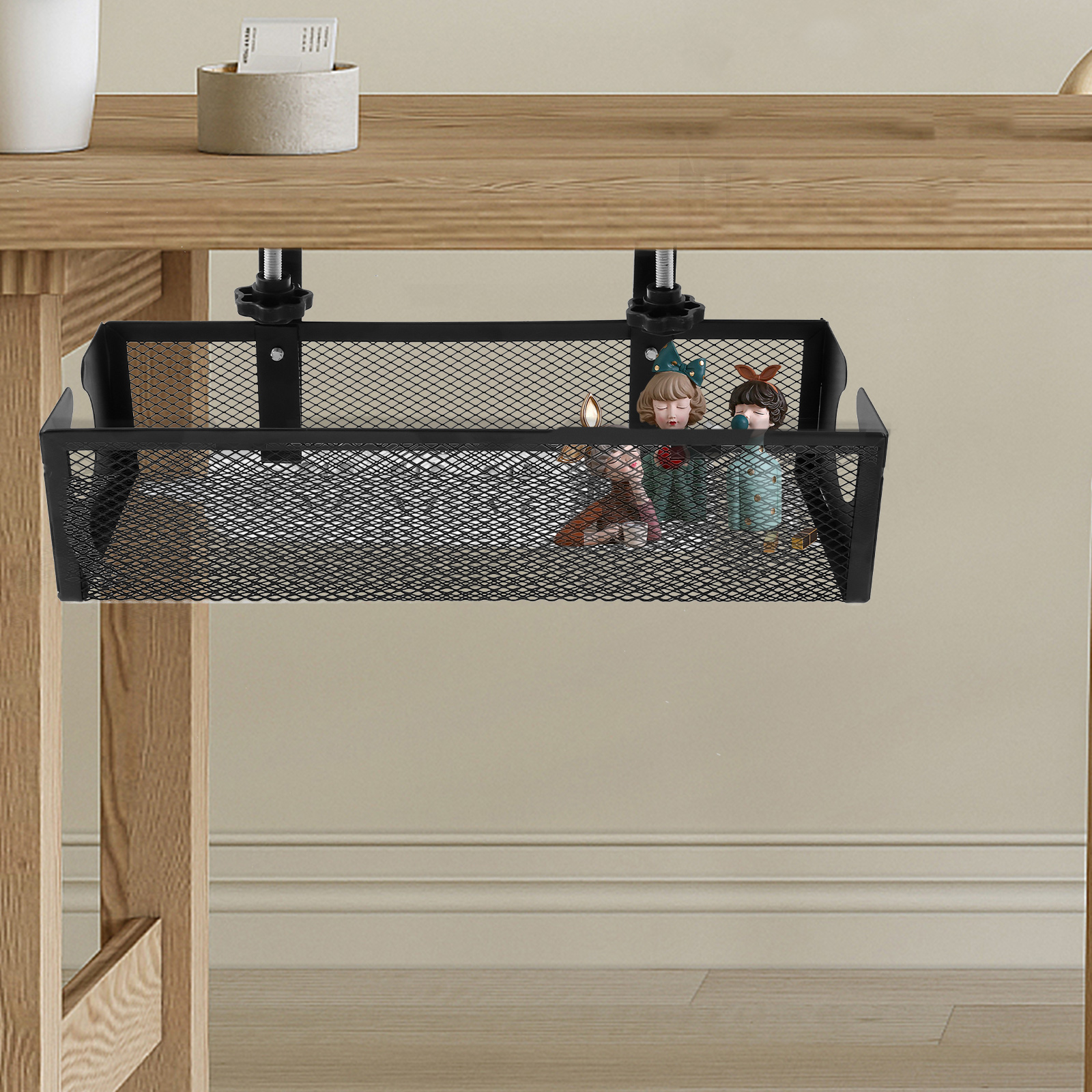 Under Desk Cable Management Tray Carbon Steel Wire Management Organizer ...