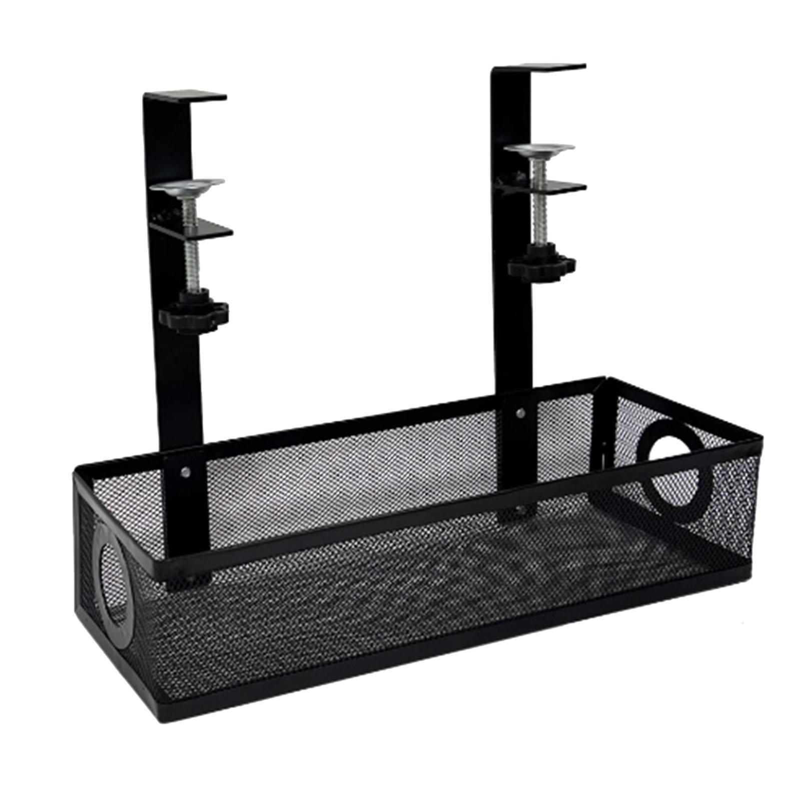 Under Desk Cable Management Tray, No Punching Under Table Wire ...