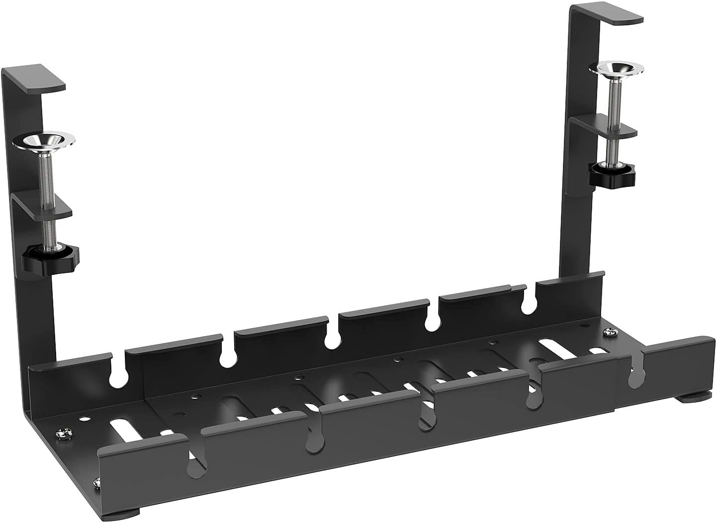 Under Desk Cable Management Tray, Retractable Cable Tray with Clips, No ...