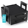 Under Desk Drawer Slide-Out – Lockable Metal Storage Drawers with Cable ...