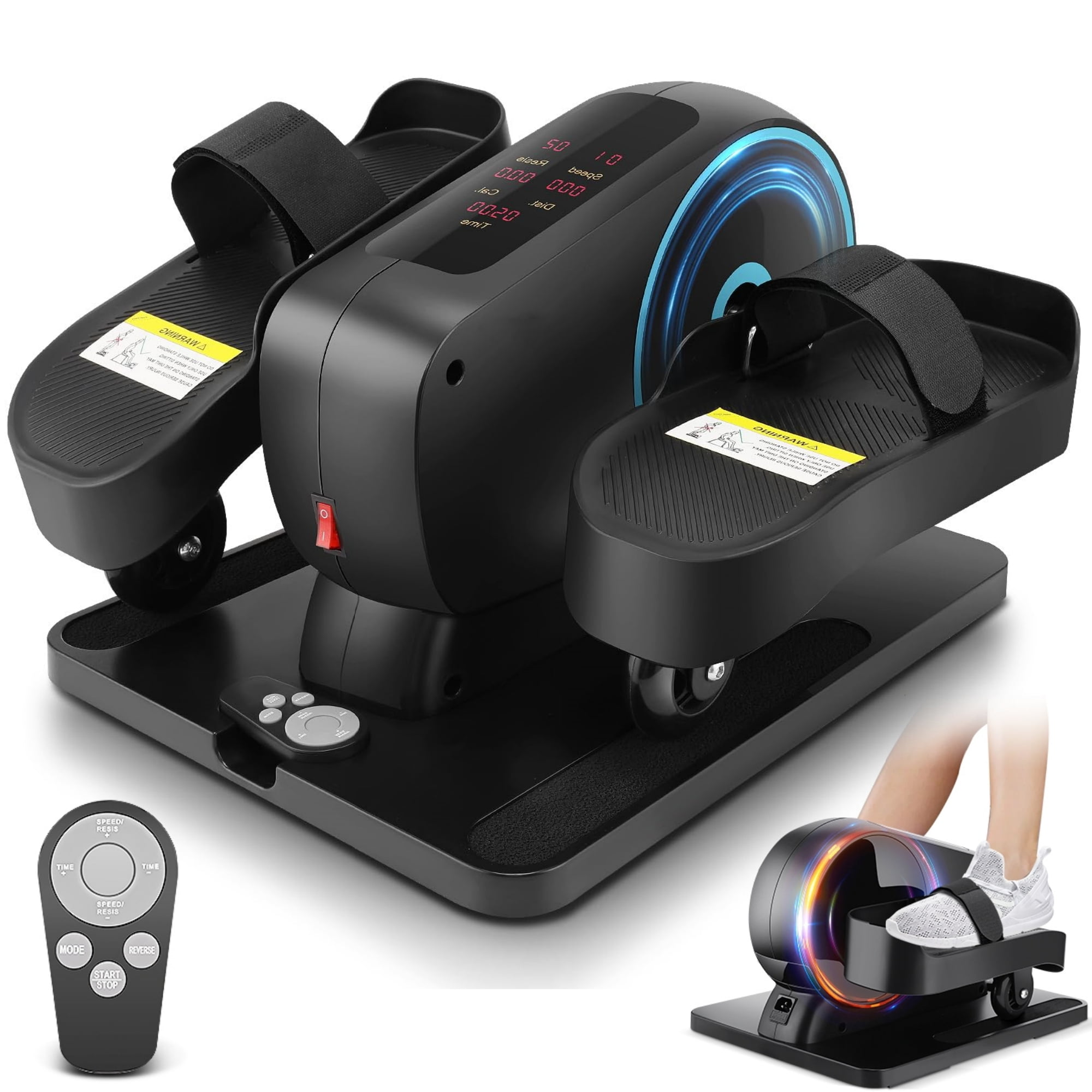 FUNMILY Under Desk Elliptical, 2 in 1 Seated Leg Exerciser for Adults ...