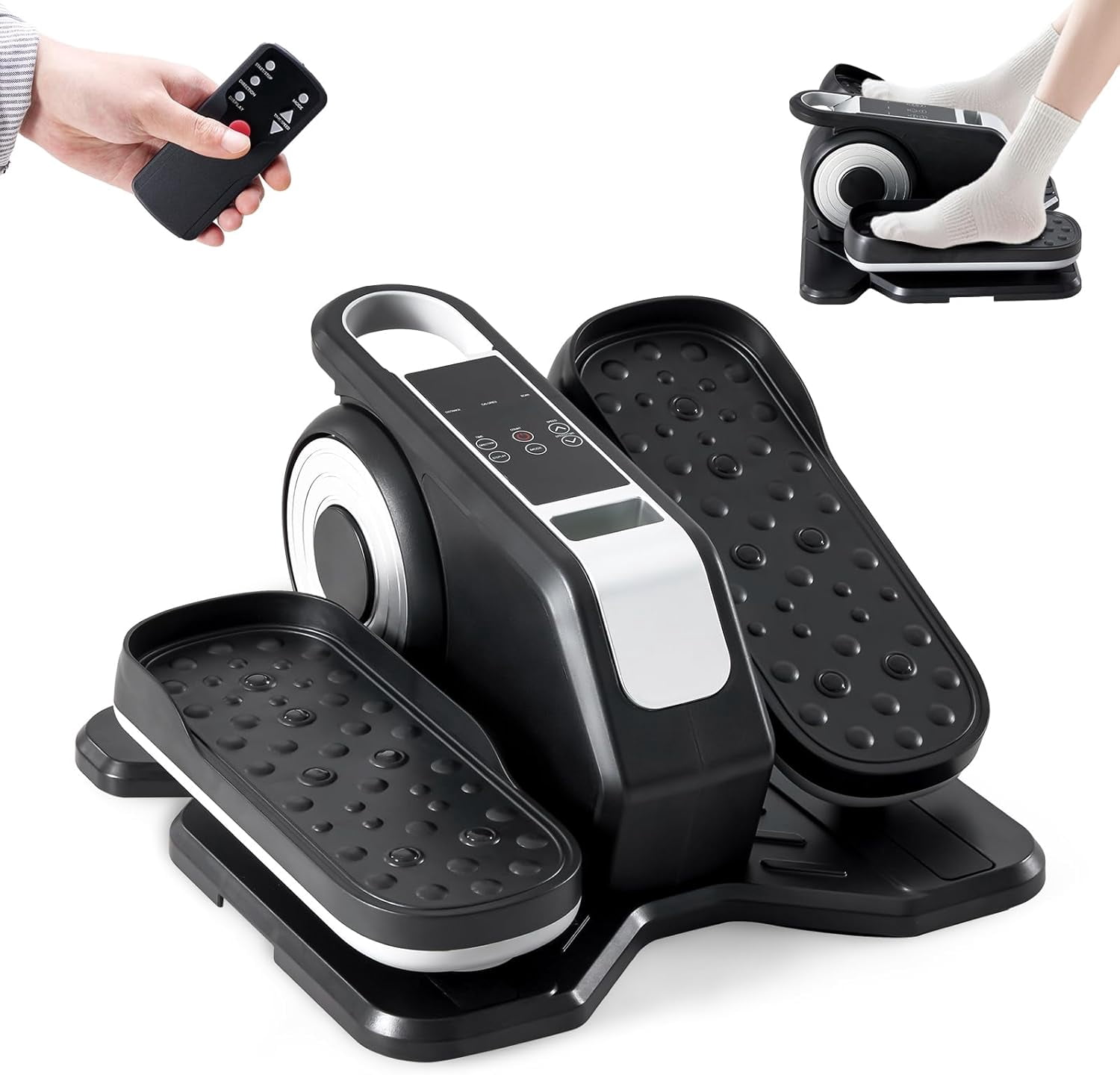Under-Desk Elliptical Machine-Compact & Quiet Mini Pedal Exerciser with ...