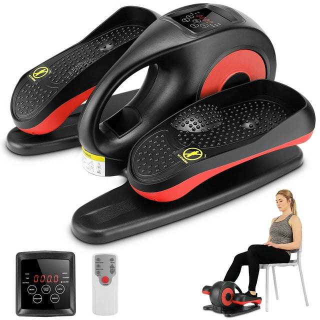 Under Desk Elliptical, Electric Pedal Bike Trainer, LCD Monitor ...
