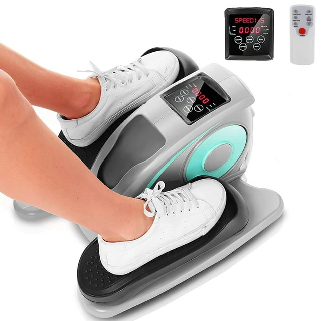 Under Desk Elliptical Machine Electric Pedal Bike Exerciser Trainer ...