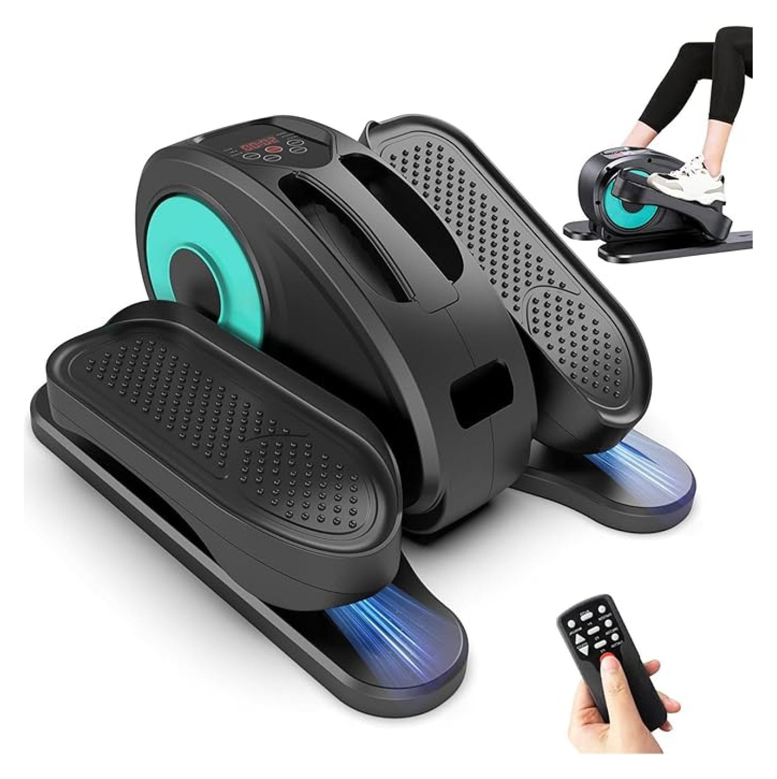 Under Desk Elliptical Machine, Portable Elliptical Exerciser, Quiet ...