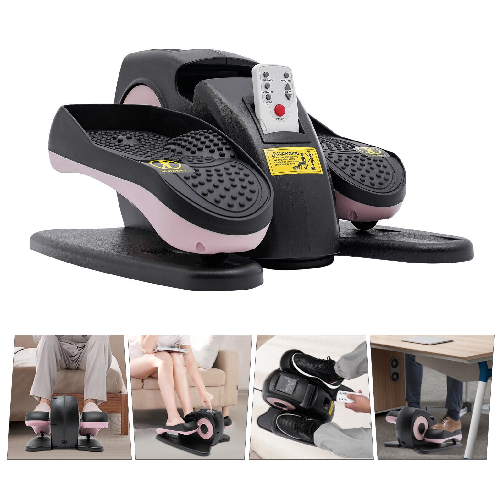 Under Desk Elliptical Pedal Exerciser Seated Elliptical Machines with ...