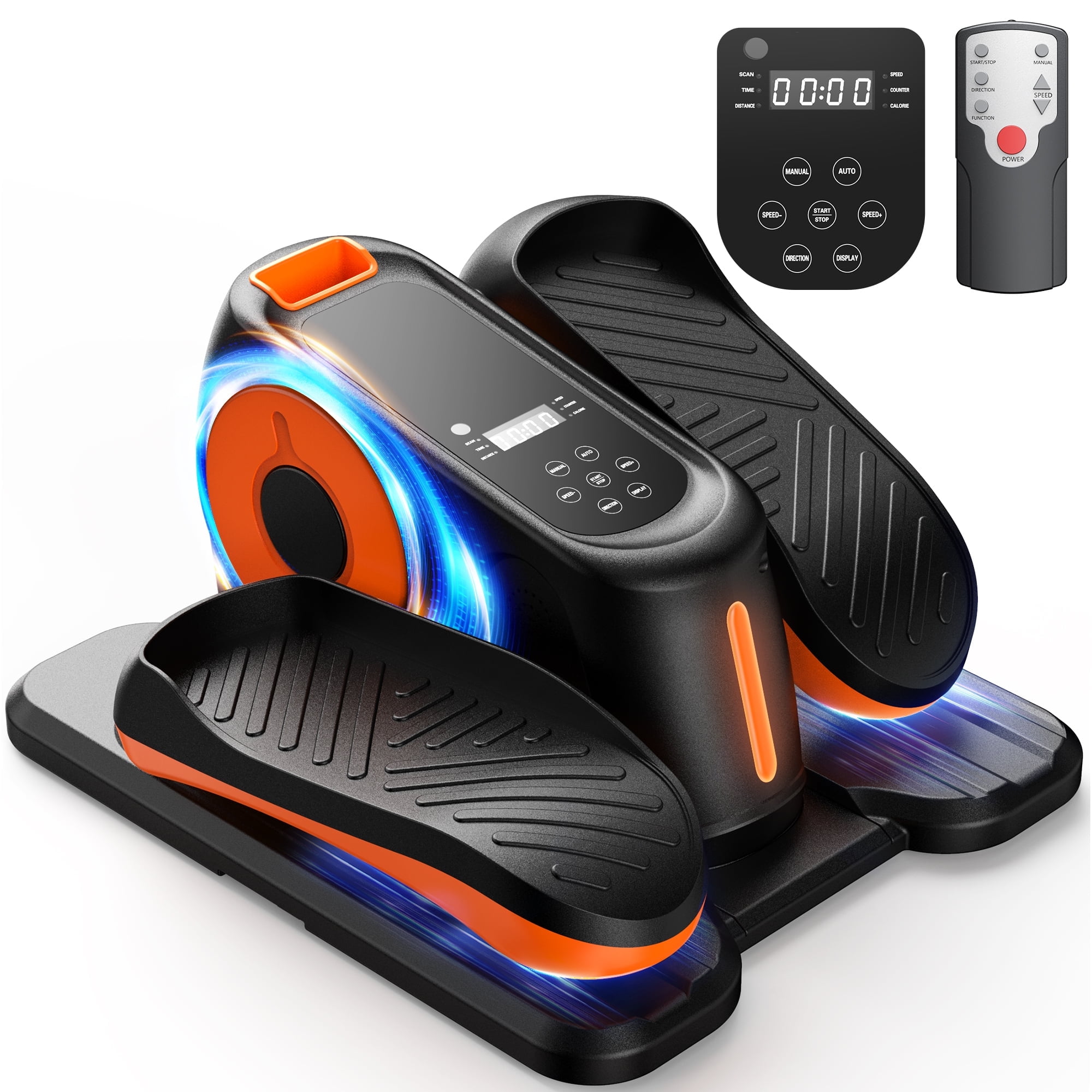 Under Desk Elliptical Machine - 12 Speed, Remote Control, Bluetooth ...
