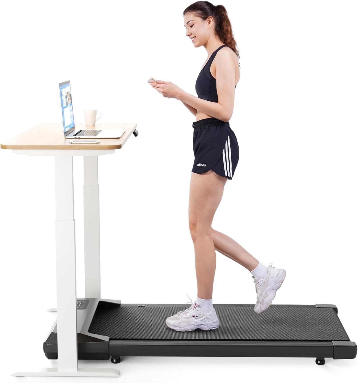 Under Desk Exercise Treadmill,Mini Walking Pad Walking Jogging Machine ...