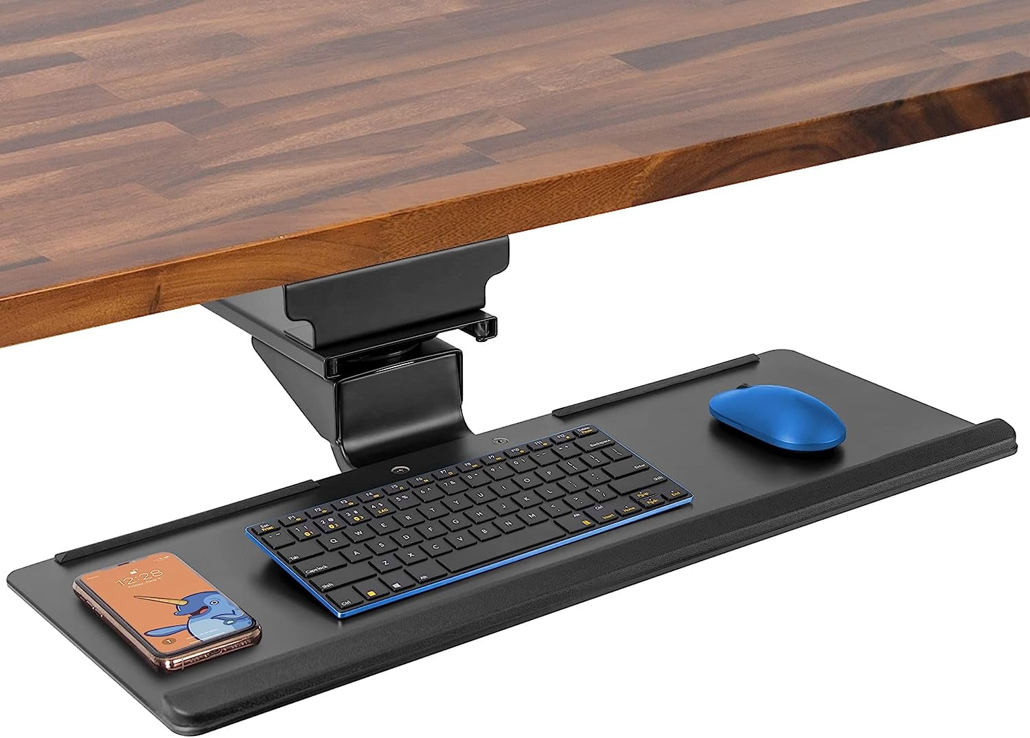 Under Desk Keyboard Tray | Adjustable Tilting Keyboard Shelf For ...