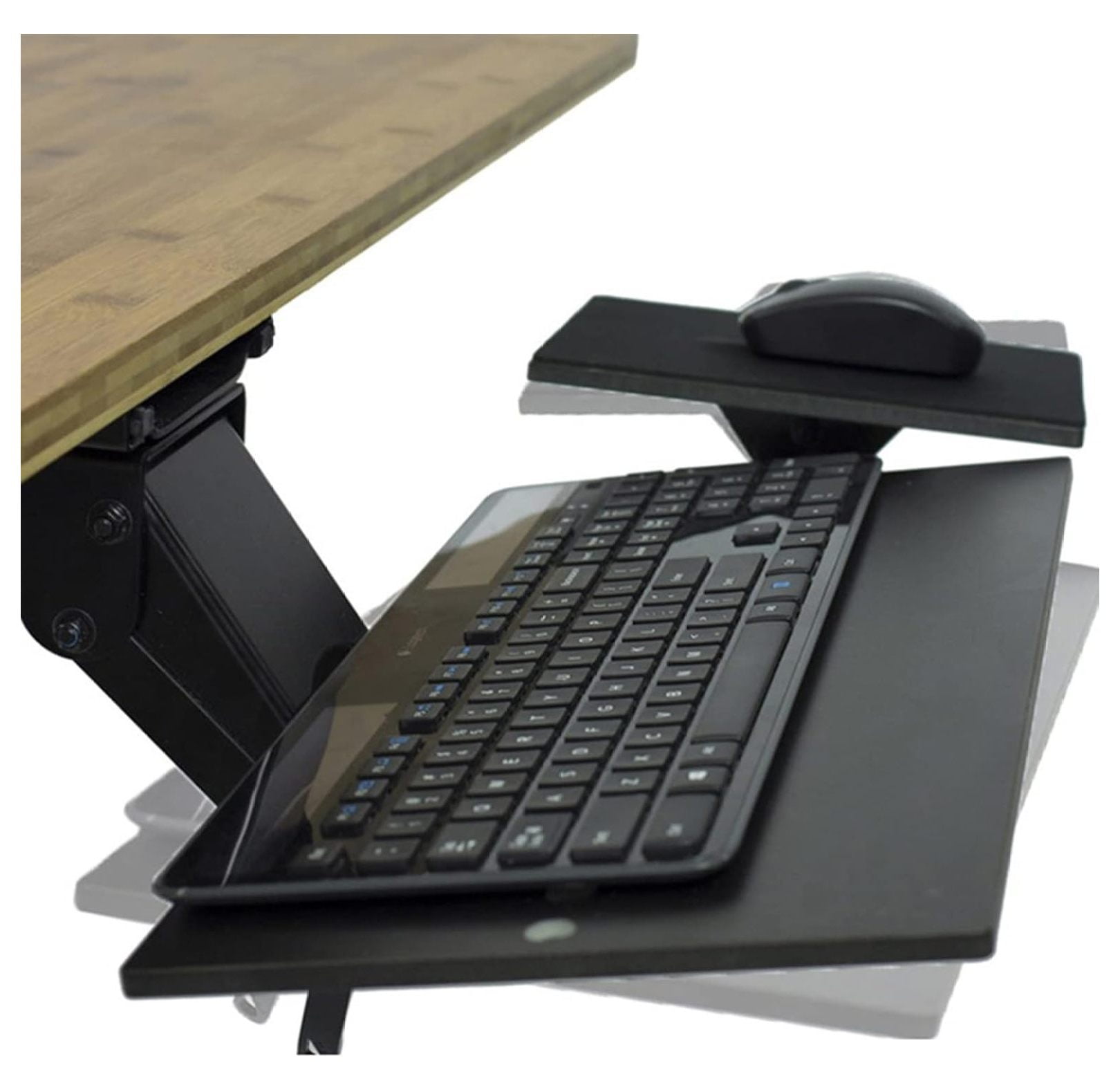Under Desk Keyboard Tray, Pull-Out Keyboard Platform Extender ...