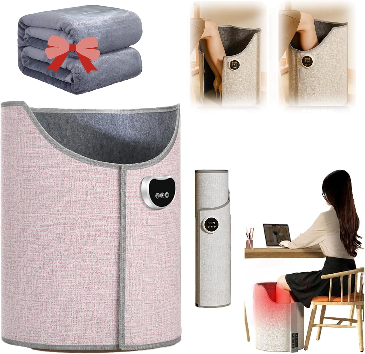 Under Desk Leg Warmer, Folding Electric Feet Heater, Electric Leg ...