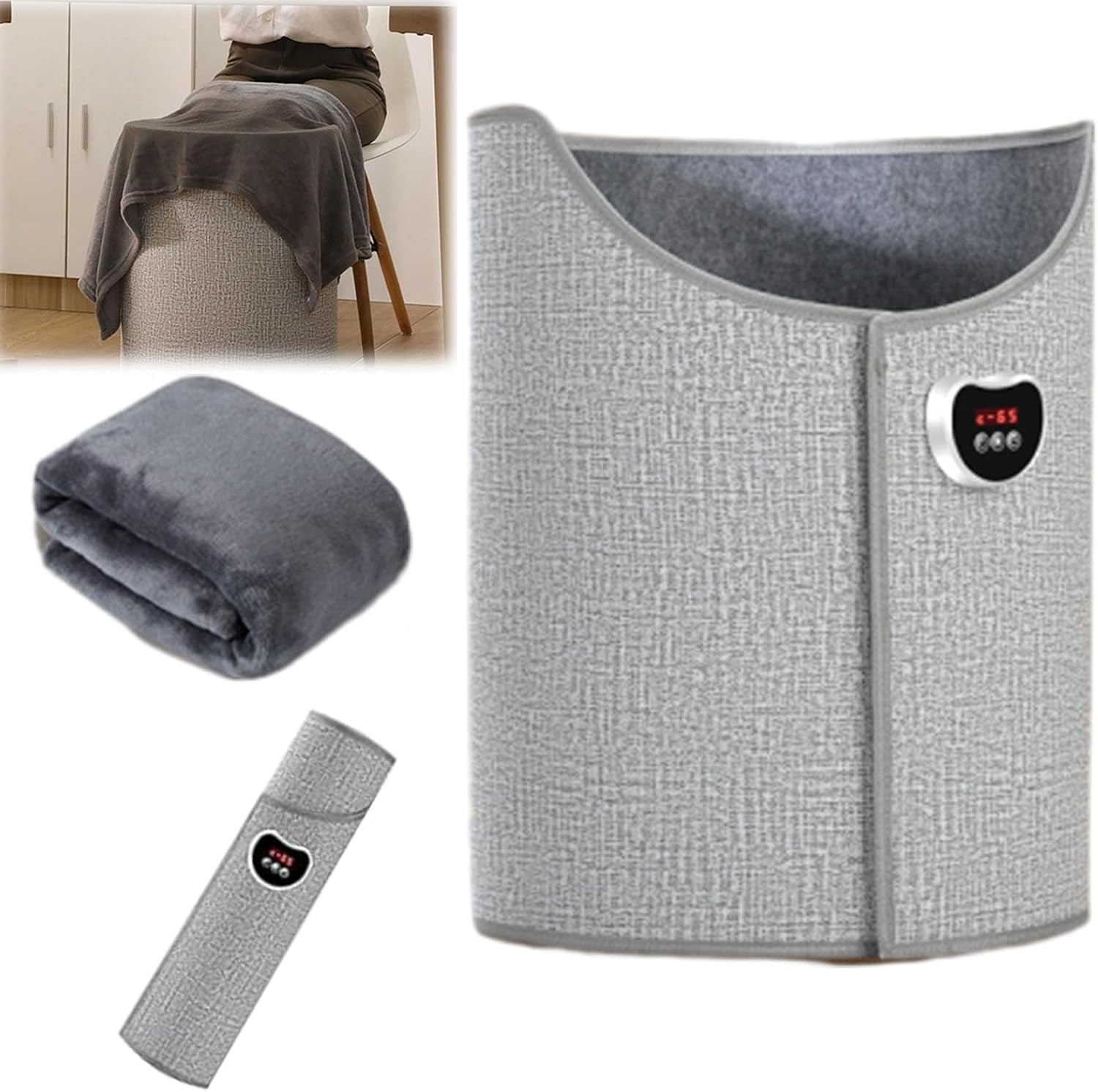 Under Desk Leg Warmer, Folding Electric Feet Heater, Electric Leg ...