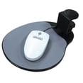 Under-Desk Mouse Platform with cable clip / 360° swivel (Black ...