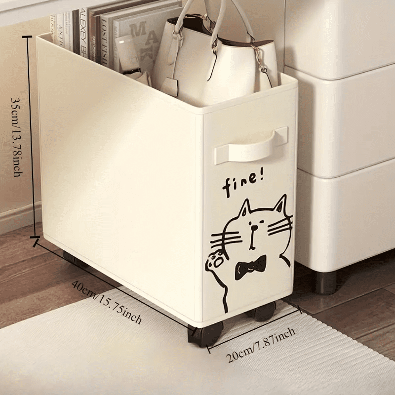 Under-Desk Rolling Storage Cart - Essential for Mobile Office ...