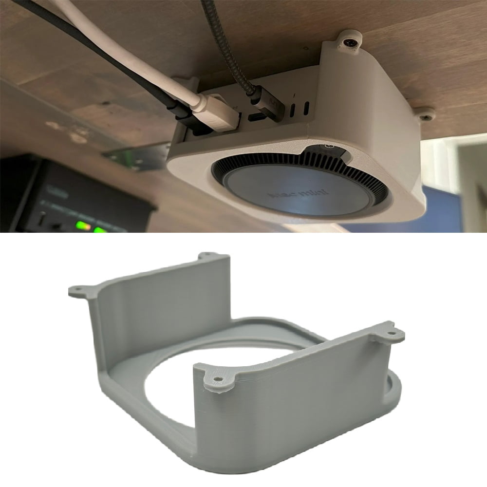 Under Desk Stand Mount for Mac Mini M4 Chip/M4 Pro Chip 2024,Desktop ...