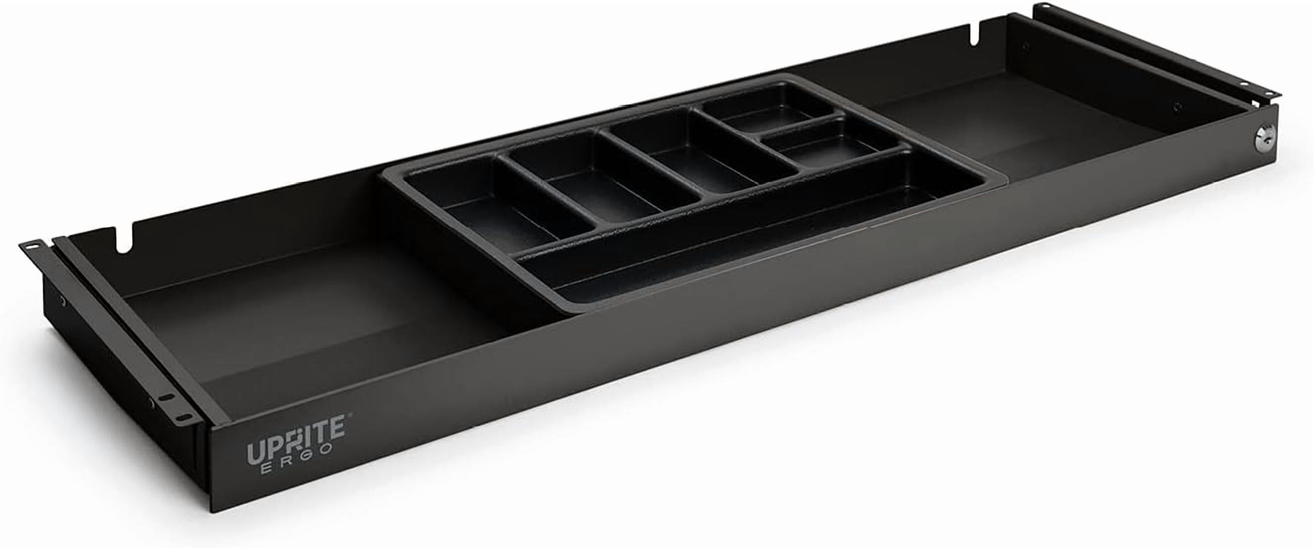 Under Desk Storage Drawer With Lock– Slim Pen & Pencil Drawer for ...