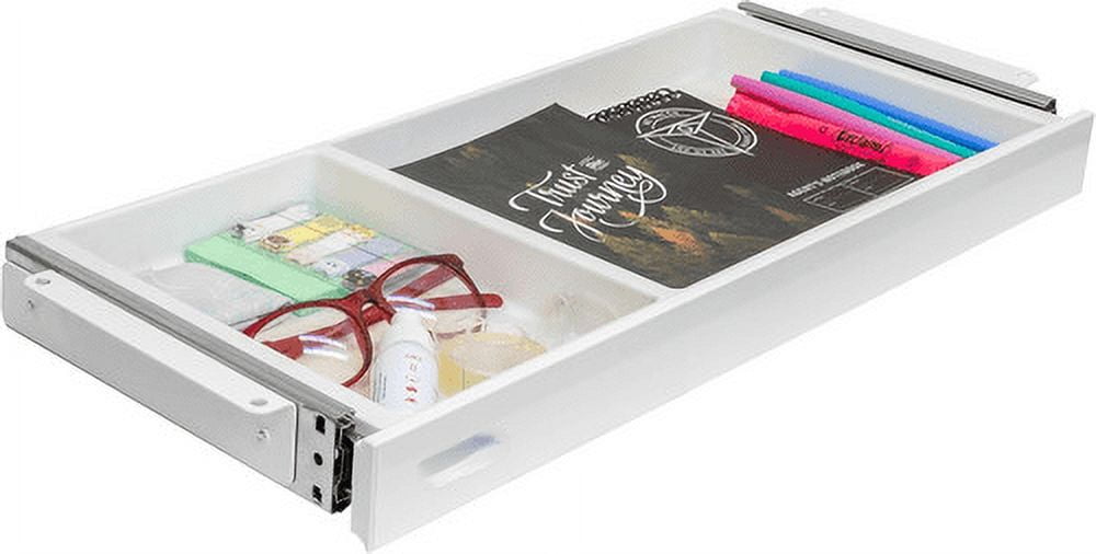 Under Desk Storage - Shallow Under Desk Drawer Organizer - Standing ...
