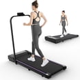 Under Desk Treadmill, 2-in-1 Walking Pad with Handle & Remote, 2.5HP ...