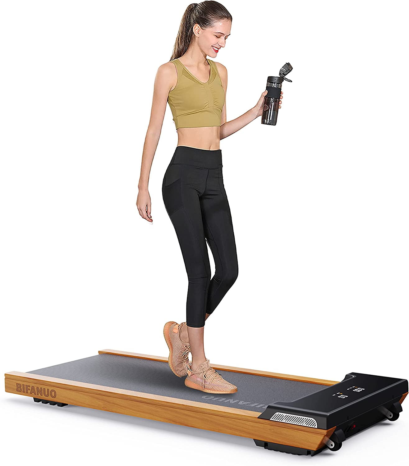 Under Desk Treadmill, Walking Pad 2.25HP, Wood Electric Light Weight ...