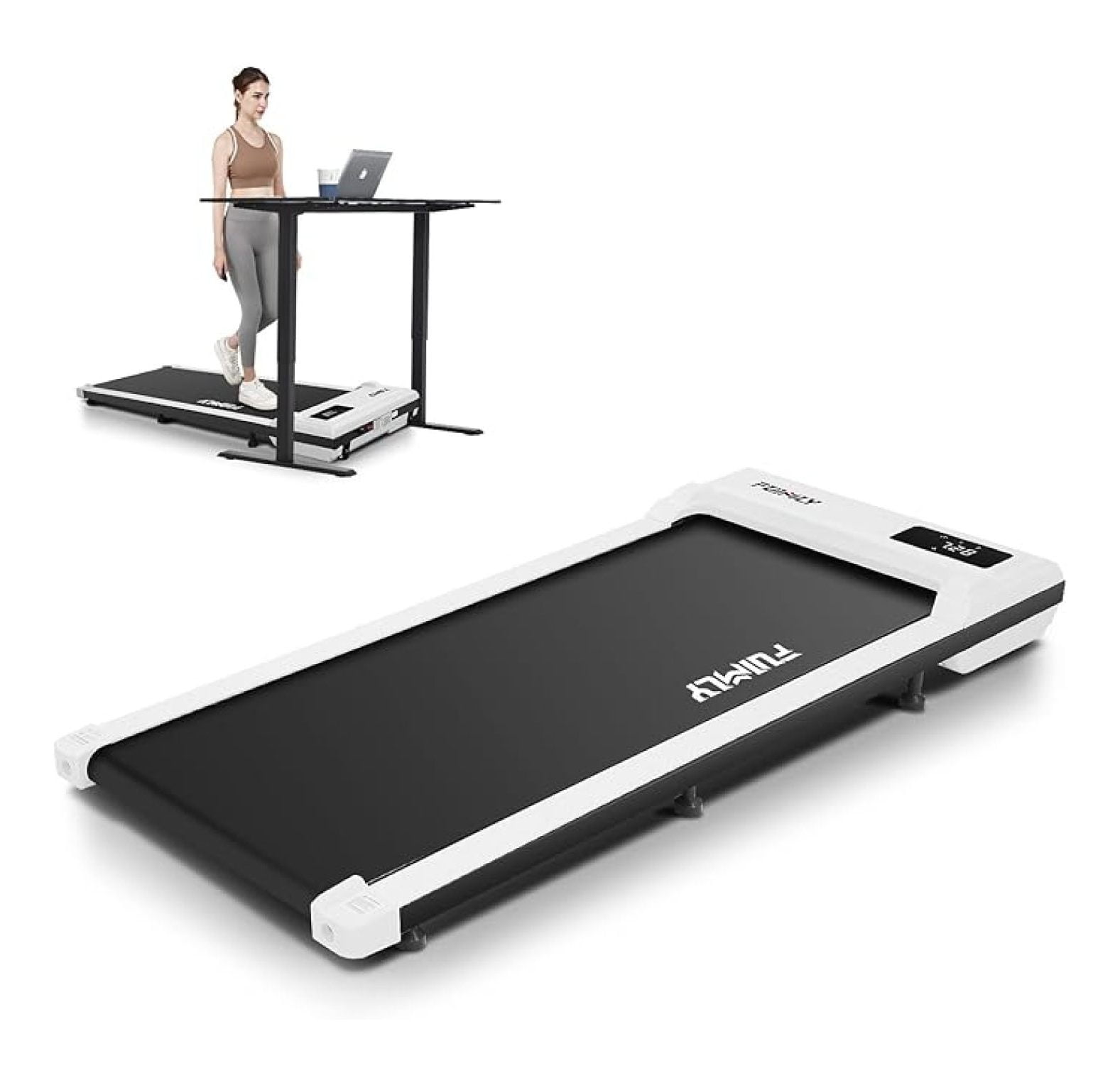 Under Desk Walking Pad for Home Office - 2.5 Portable Treadmill With ...