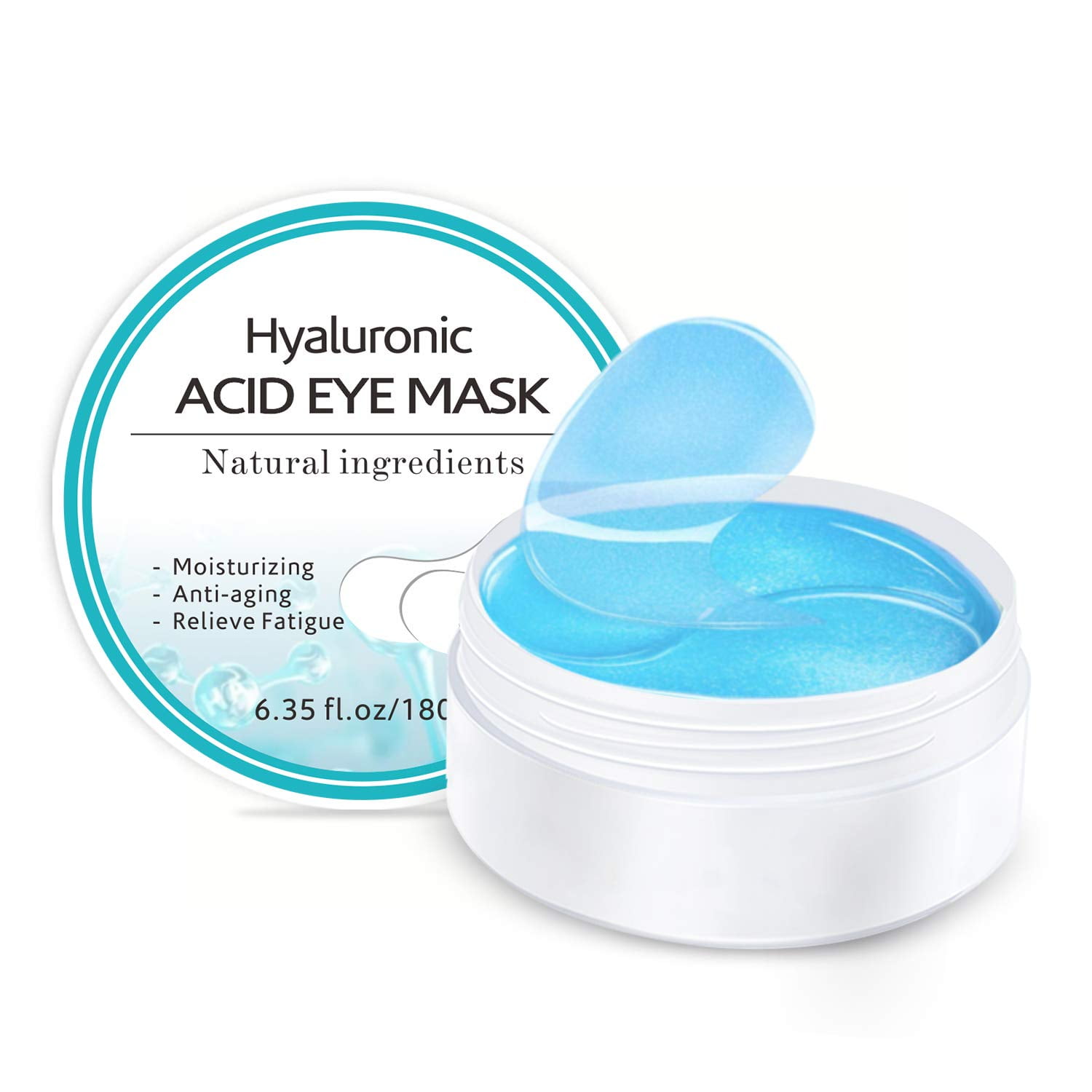 Under Eye Patches, Hyaluronic MMF7 Acid Eye Mask Moisturizing, Eye ...
