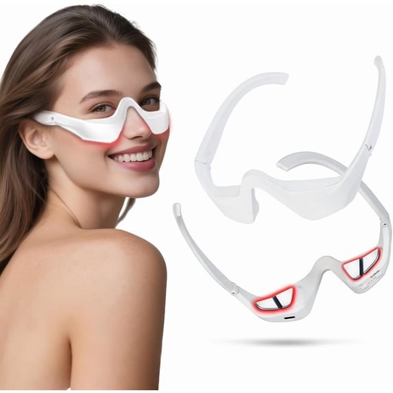 Under-Eye Red Light Therapy Device with Microcurren, 3D Contour Eye ...