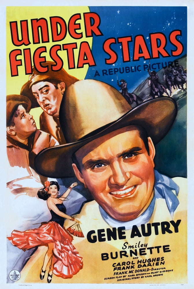 Under Fiesta Stars Us Poster Art From Left: Frank Darien Smiley Burnette Gene Autry Bottom Front ...