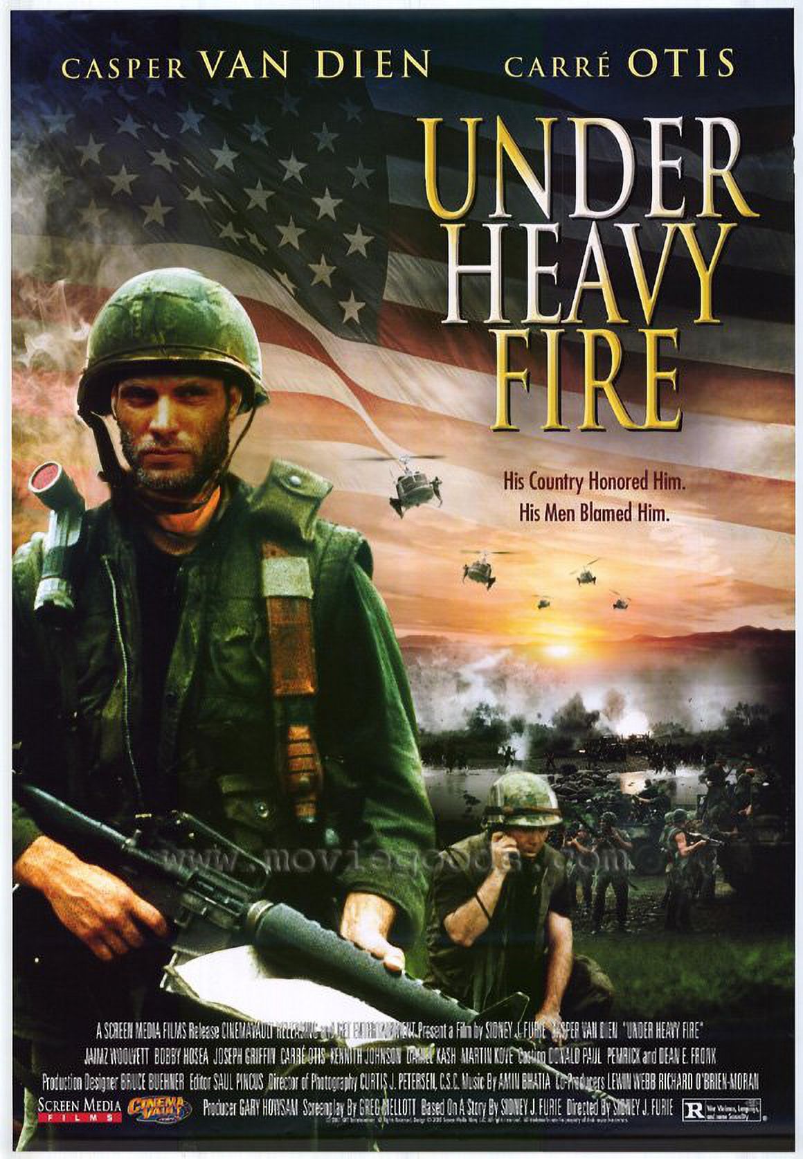 Under Heavy Fire - movie POSTER (Style A) (27" x 40") (2001) - Walmart.com