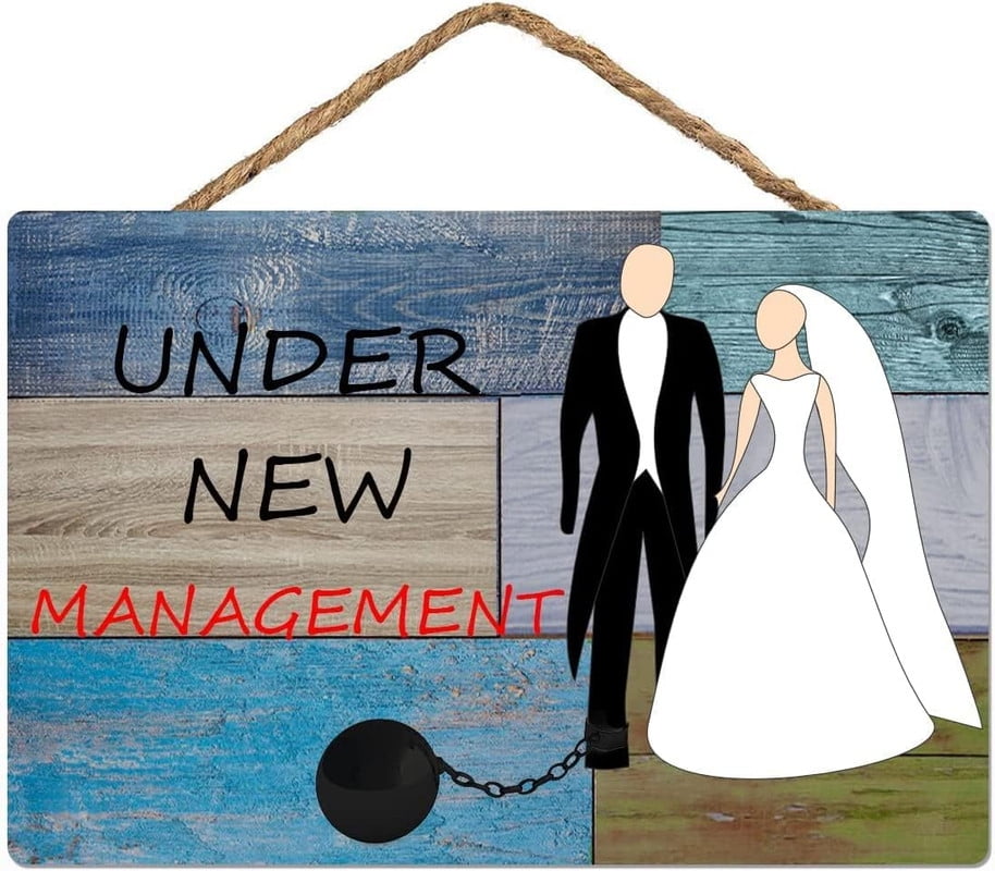 Under New Management Rustic Wood Sign 6X12 INCH - Walmart.com