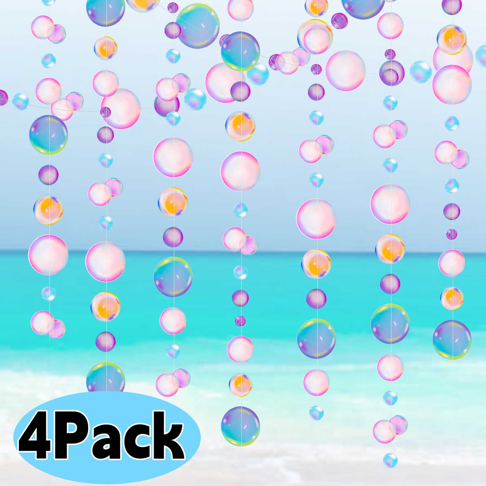 Under the Sea Bubble Bubble Garlands for Mermaid Party 2D Flat Cutouts ...