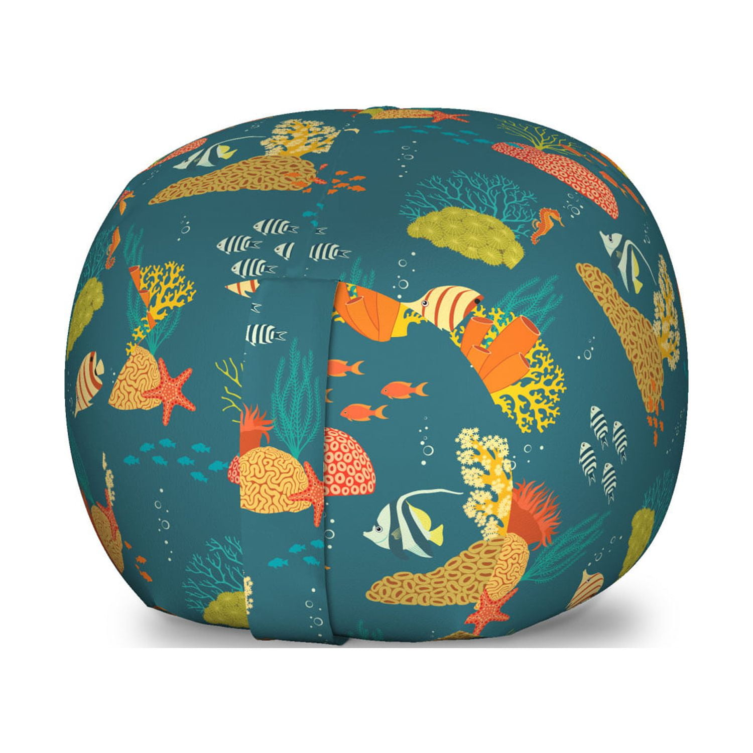 Under the Sea Storage Toy Bag Chair, Underwater Habitat Composition ...