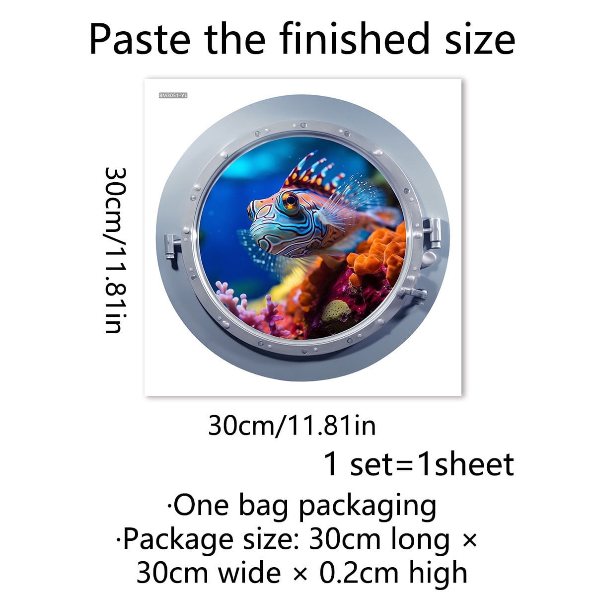 Under the Sea Toilet Seat Stickers Self-Adhesive Colorful Ocean Sea ...