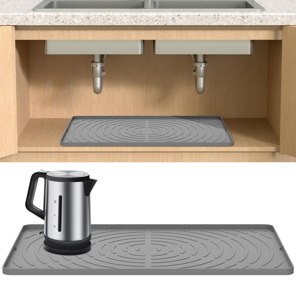 Under Sink Mat Waterproof Silicone Under Sink Protector Flexible Under ...