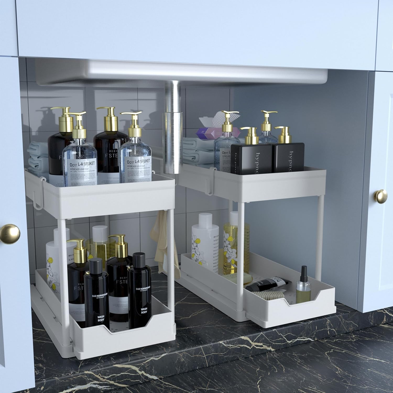 Under Sink Organizer , Bathroom Cabinet Organizer, Sliding Cabinet ...