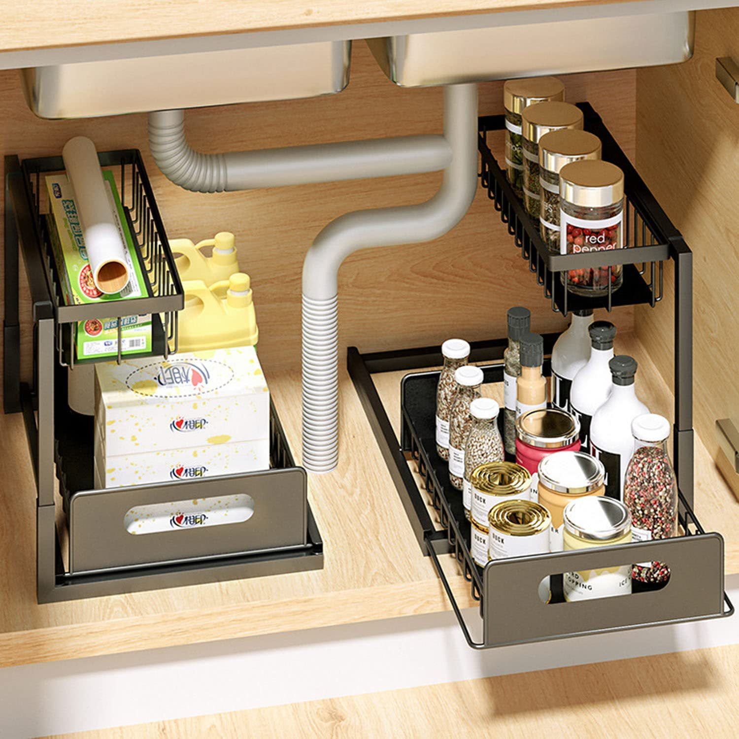 Cool Under Sink Organizer Pull Out Photos