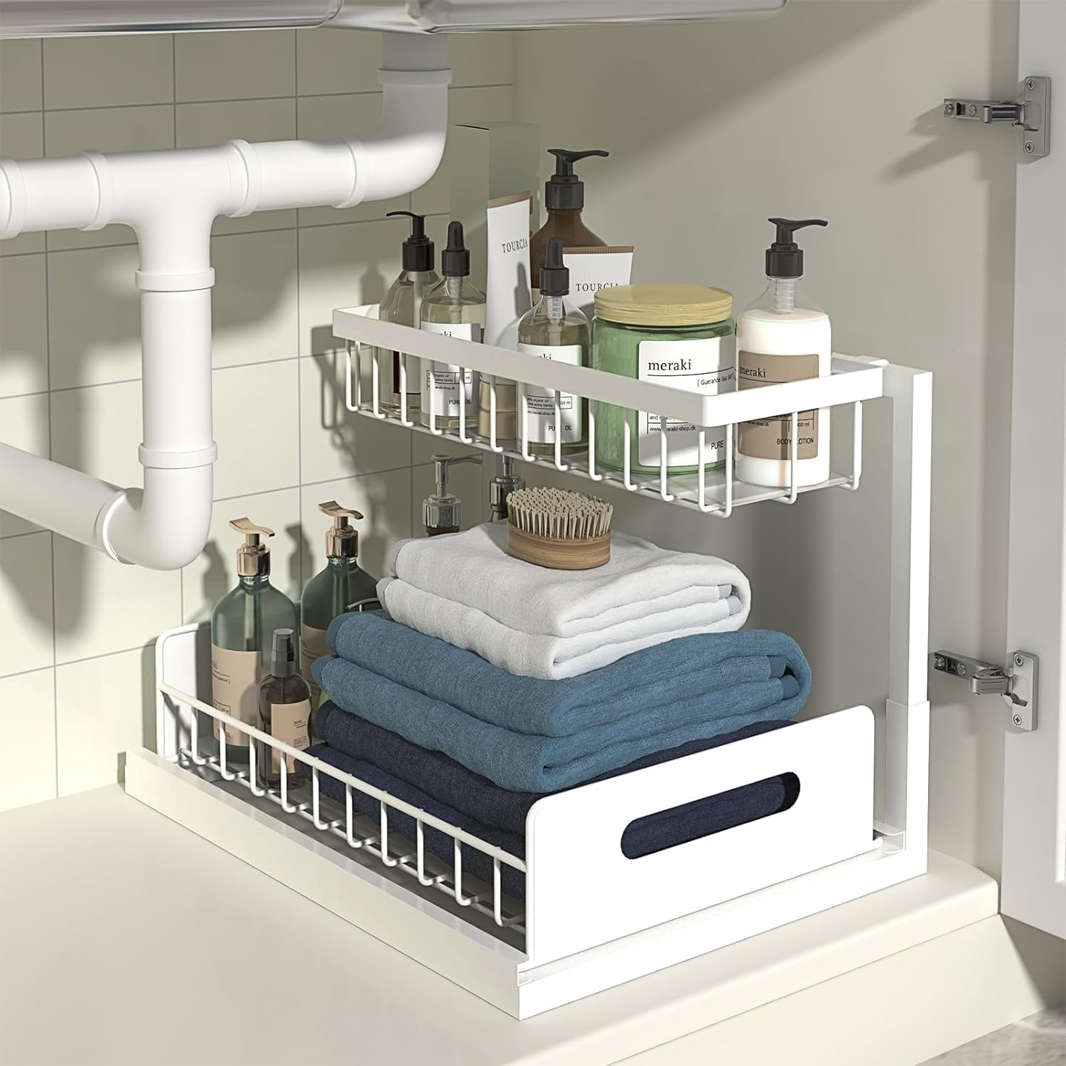 Under Sink Organizers, Metal Pull Out Under Sink Organizers and Storage ...