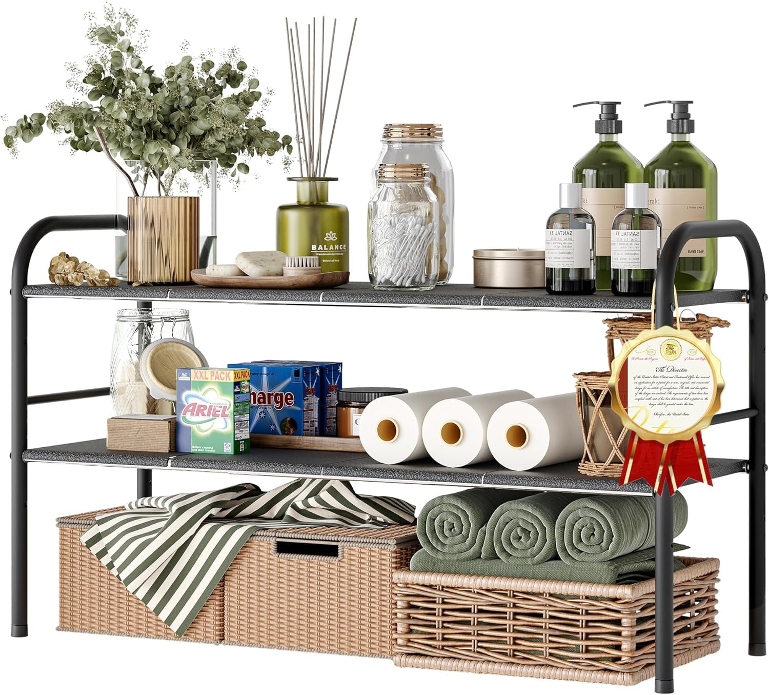 Under Sink Organizers and Storage, 2 Tier Expandable Under Cabinet ...