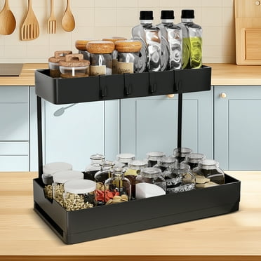 Kitchen Details 2 Pack Triangular Lazy Susan Organizer Bins in Clear ...