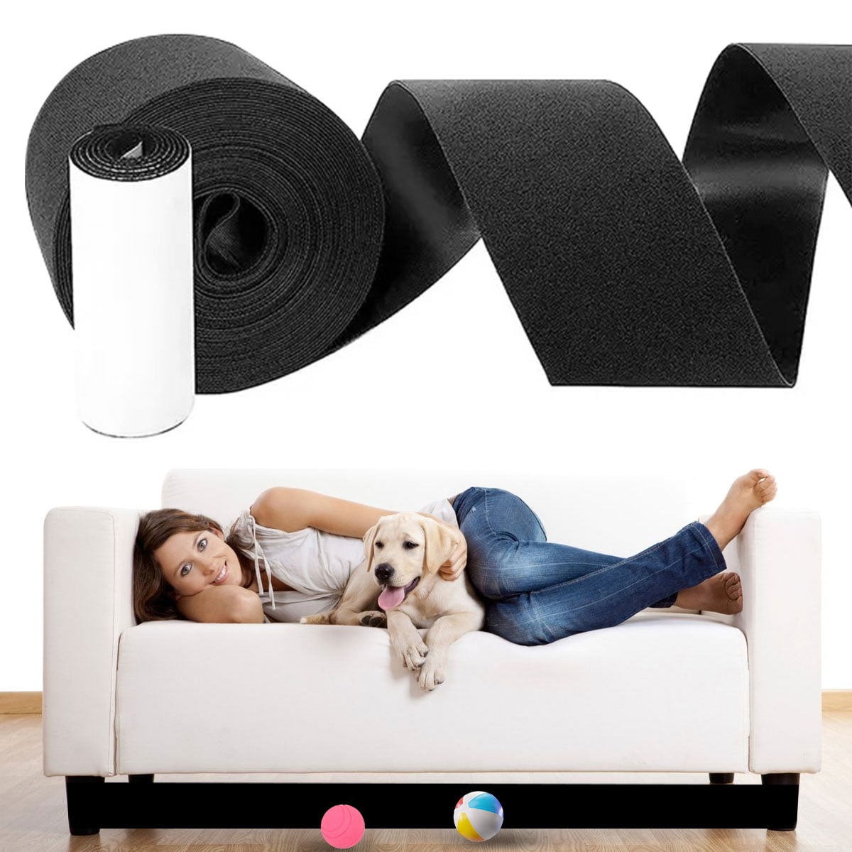 Under Sofa Toy Blocker Adjustable Gap for Sliding Sofas Bumper Guard ...