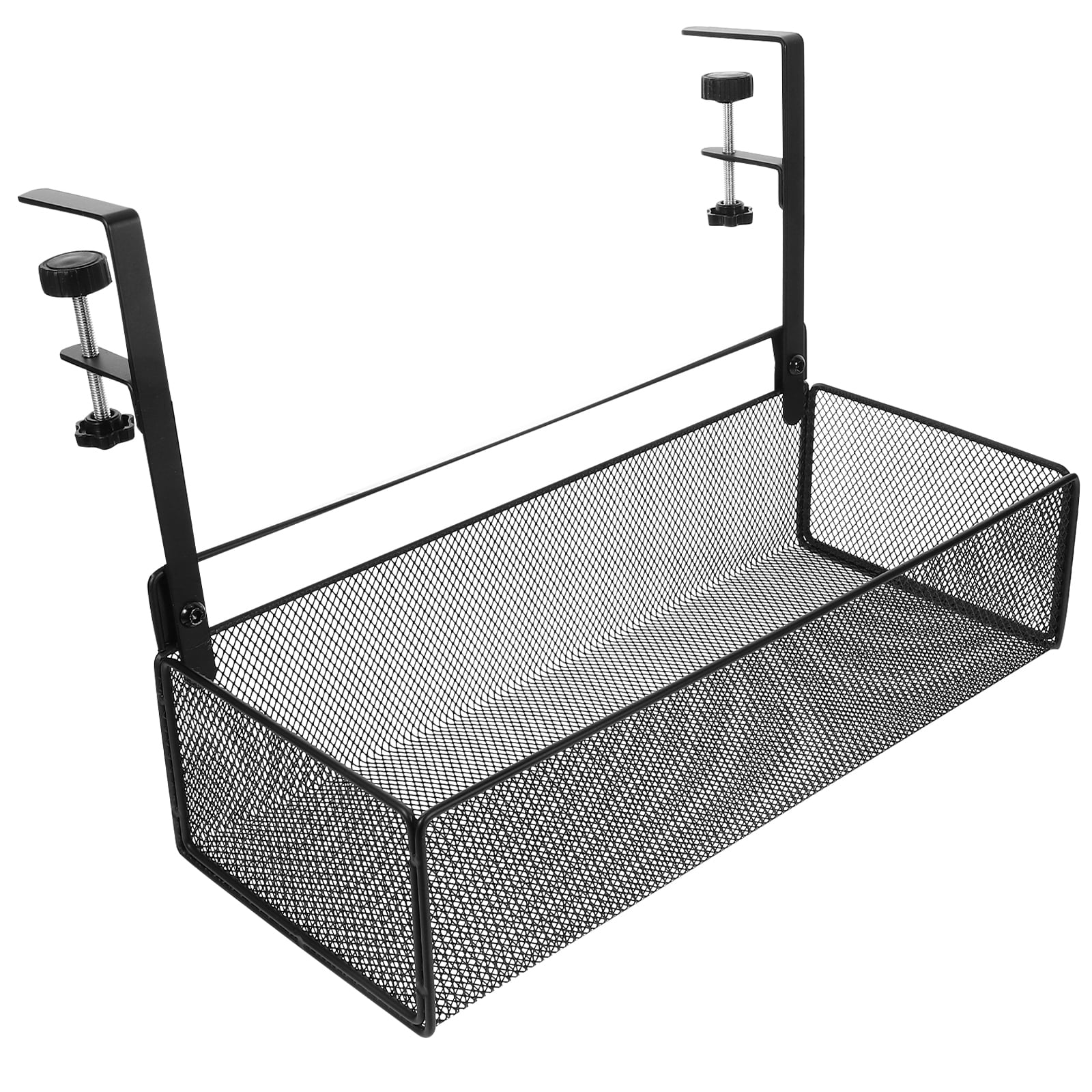 Under Table Storage Basket Desk Clamp Bookshelf Office Desks Baskets ...