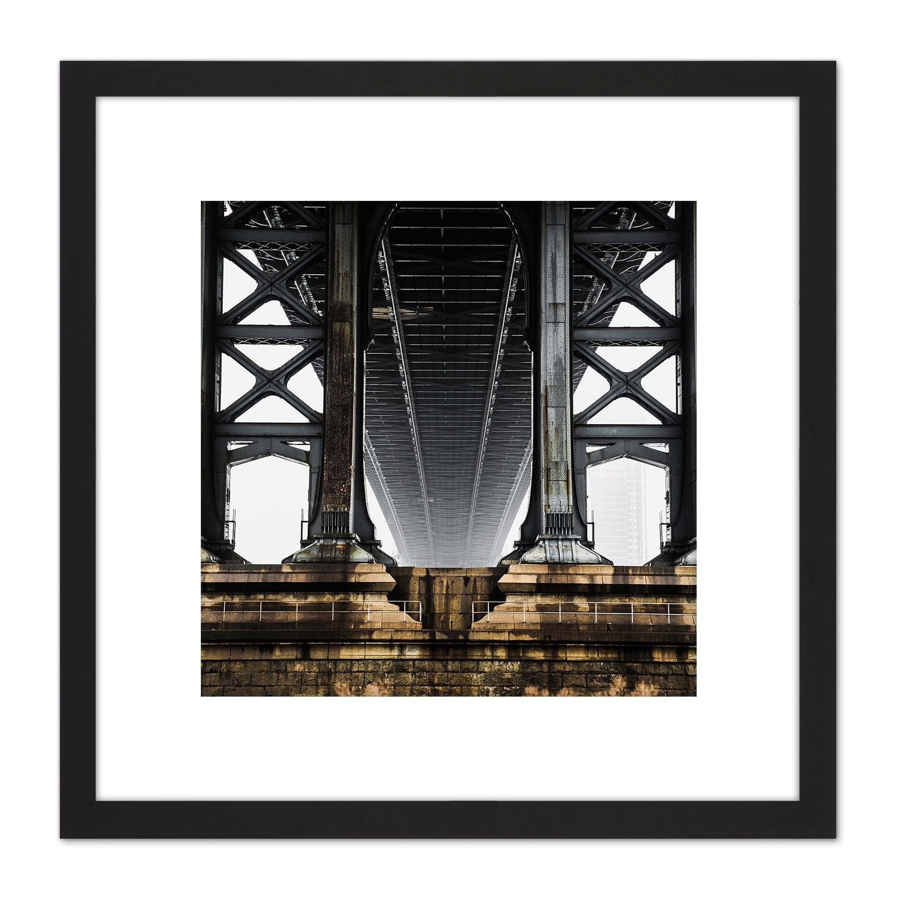 Under The Bridge Photo 8X8 Inch Square Wooden Framed Wall Art Print ...