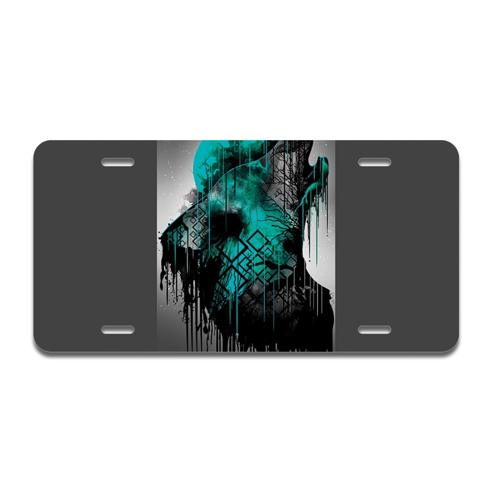 Under The Moon Aluminum License Plate| License Plate 12" X 6" Fits Any ...