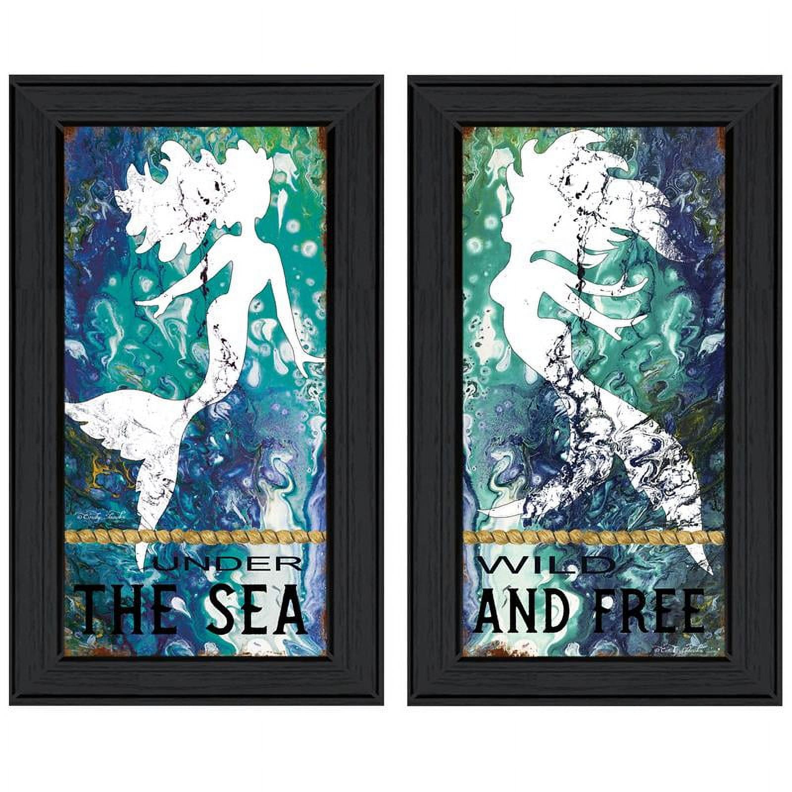 Under The Sea 2-Piece Vignette by Cindy Jacobs Printed Art Wood Multi ...