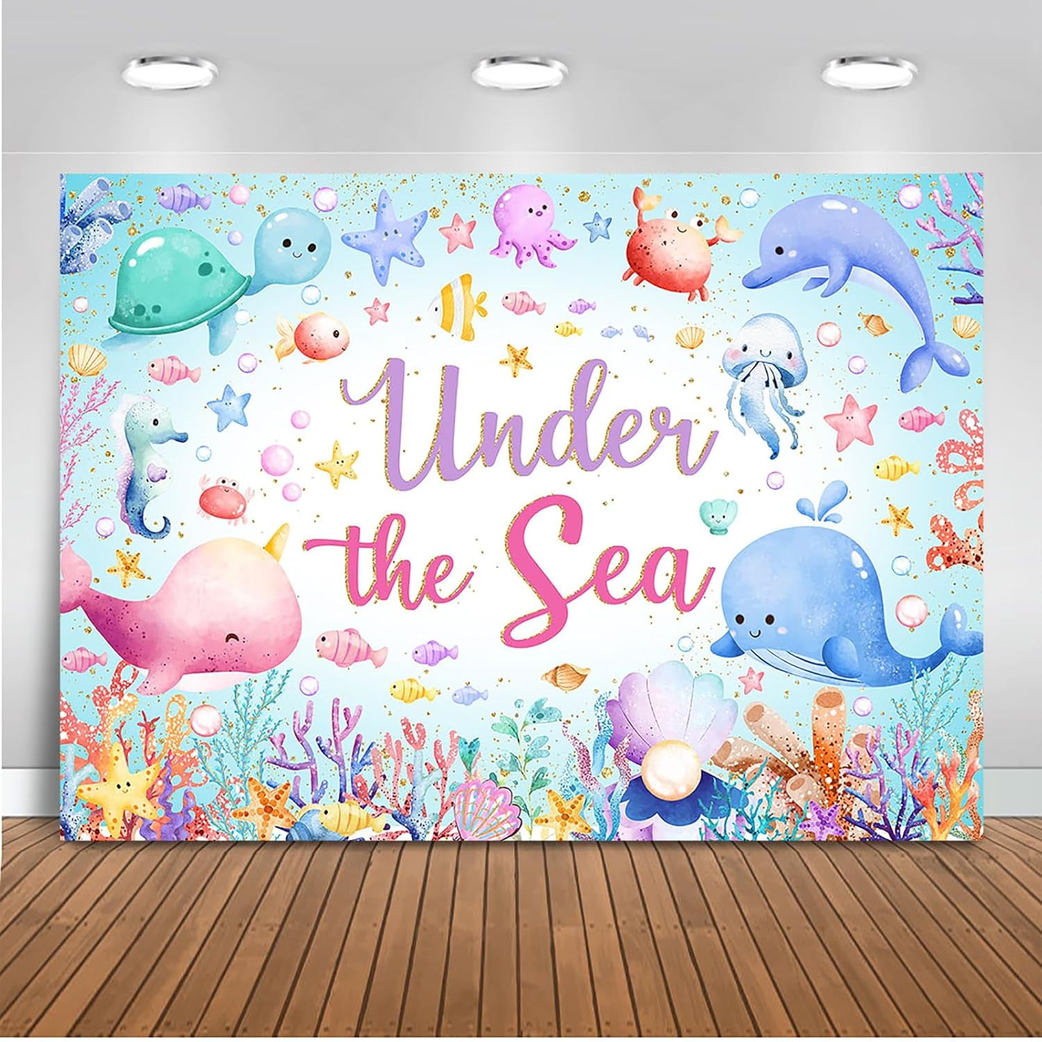 Under The Sea Backdrop Ocean Baby Shower Birthday Photography ...